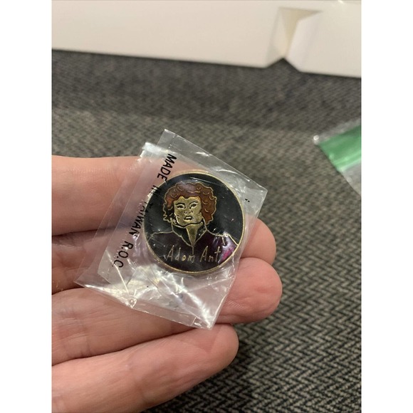Accessories | Adam Ant Vintage Metal Enamel Lapel Pin New 8s Heavy ...